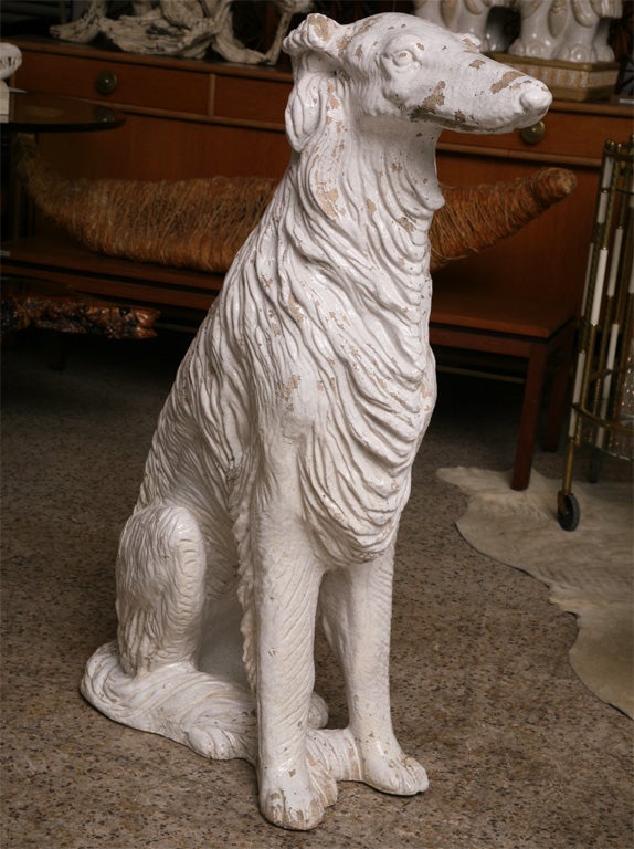 Life-Sized Italian Borzoi Garden Statue at 1stDibs | borzoi statues ...
