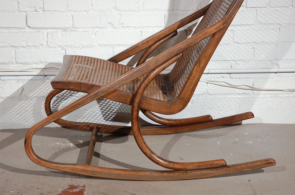 Rare Original Thonet Bentwood Rocker at 1stDibs | thonet rocker ...