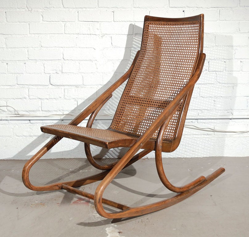 Rare Original Thonet Bentwood Rocker at 1stDibs | thonet rocker ...