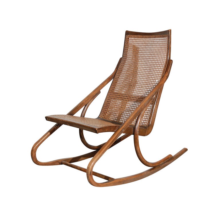 Rare Original Thonet Bentwood Rocker at 1stDibs | thonet rocker ...