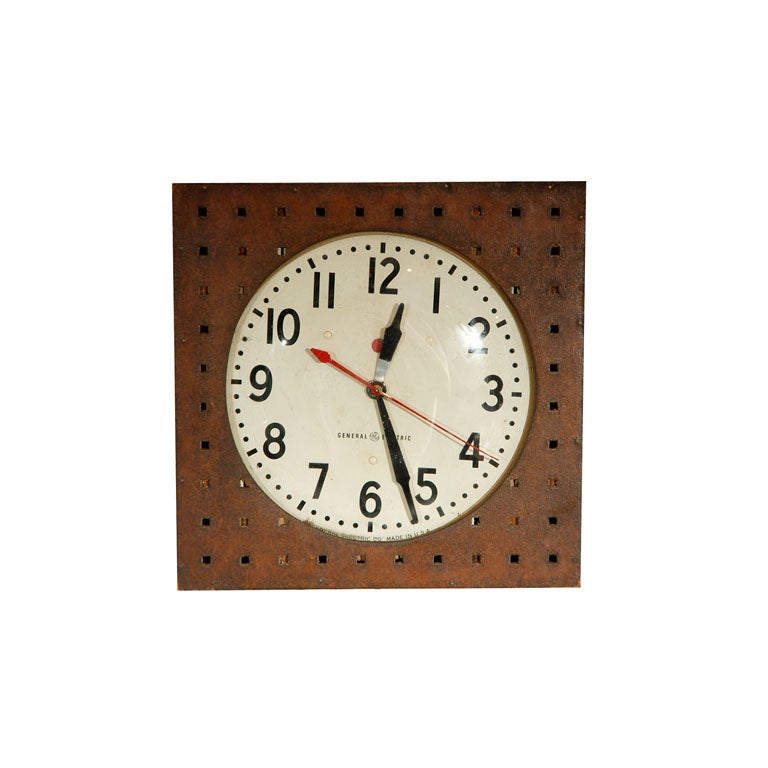 Vintage General Electric Wall Clock at 1stDibs | general electric clock ...
