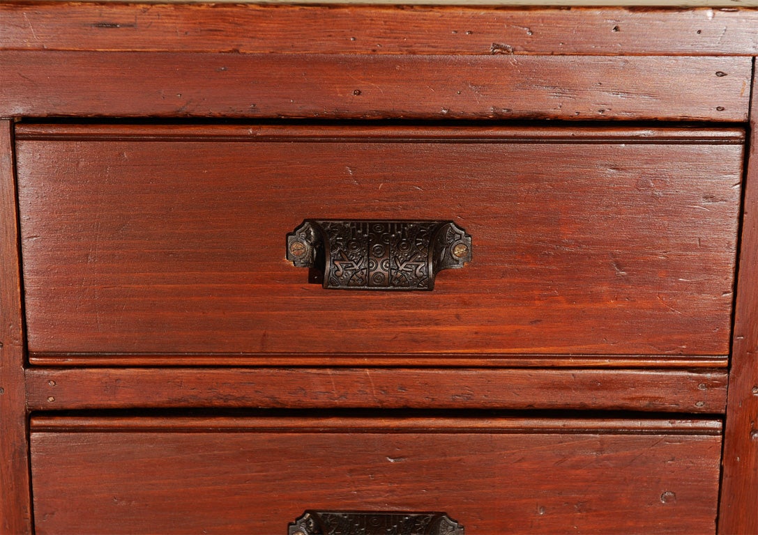 Antique General Store Display Cabinet For Sale at 1stDibs