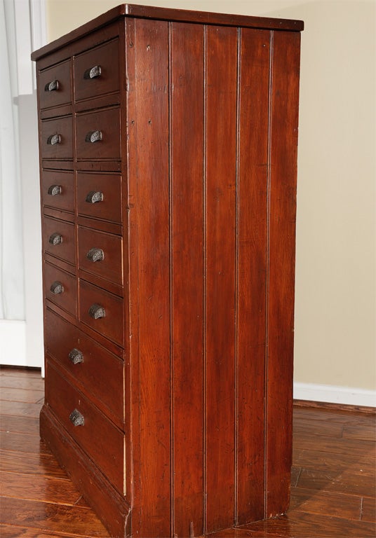 Antique General Store Display Cabinet For Sale at 1stDibs