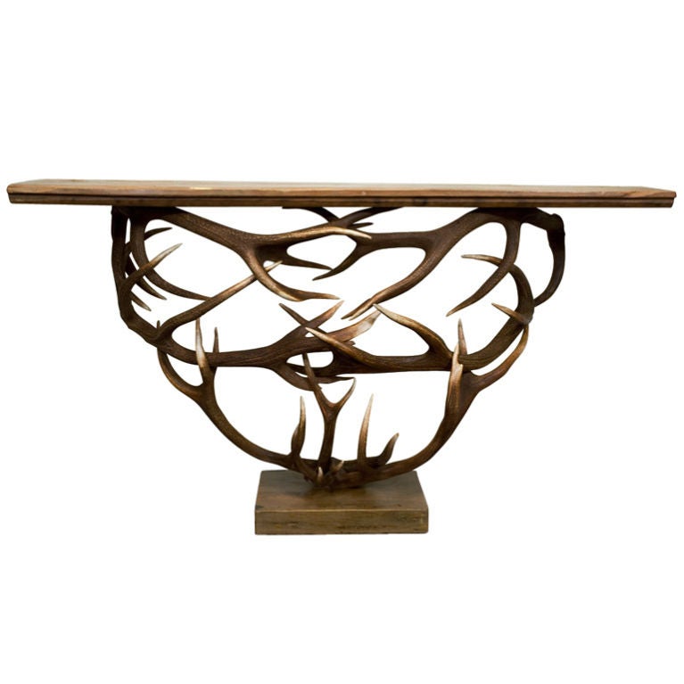 An Outstanding Antler Console at 1stDibs