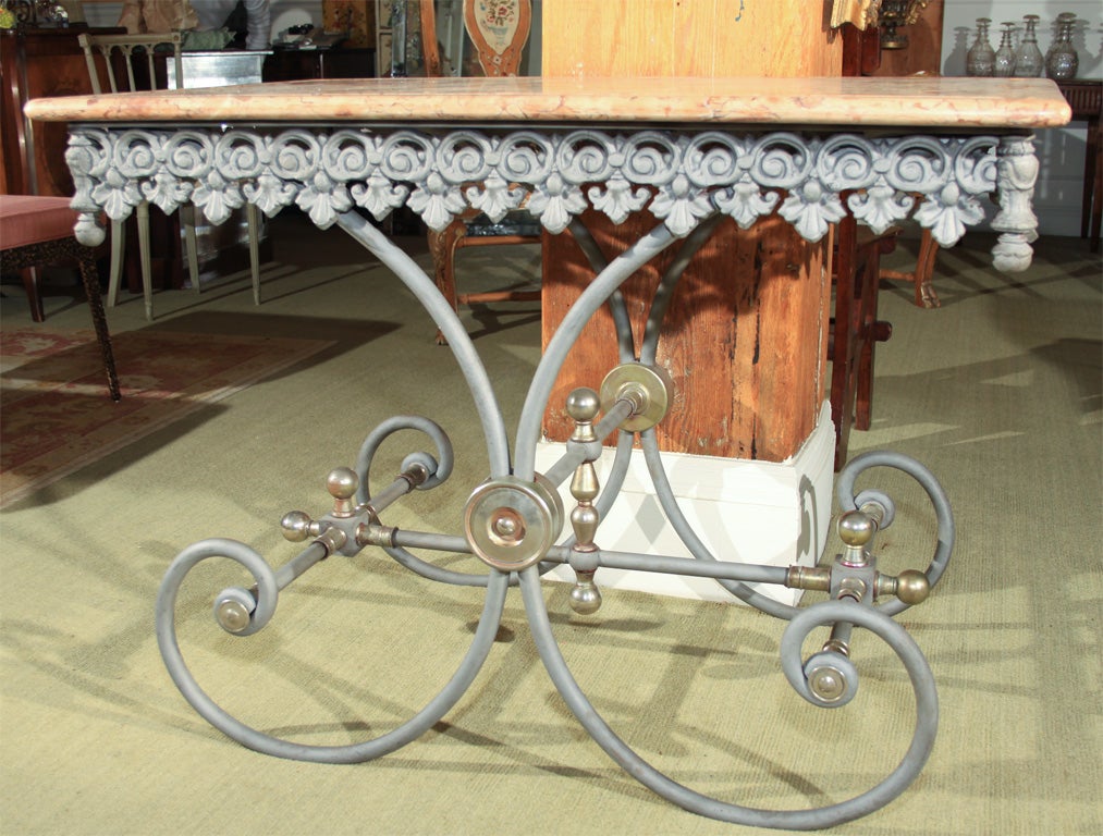 French Butcher's Table For Sale at 1stDibs
