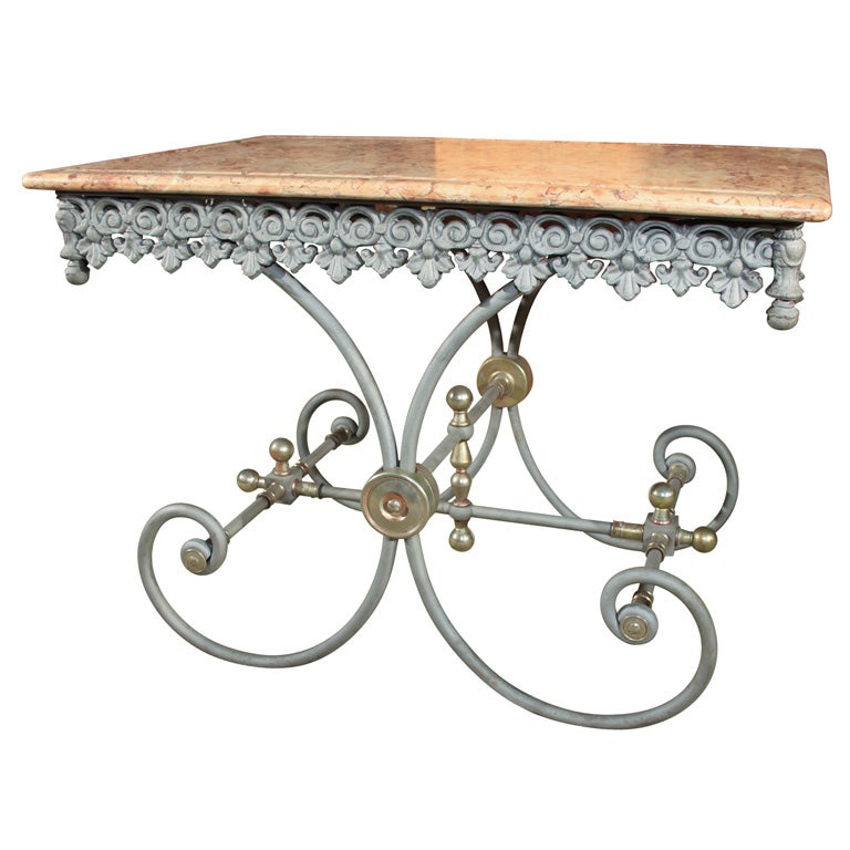 French Butcher's Table For Sale at 1stDibs