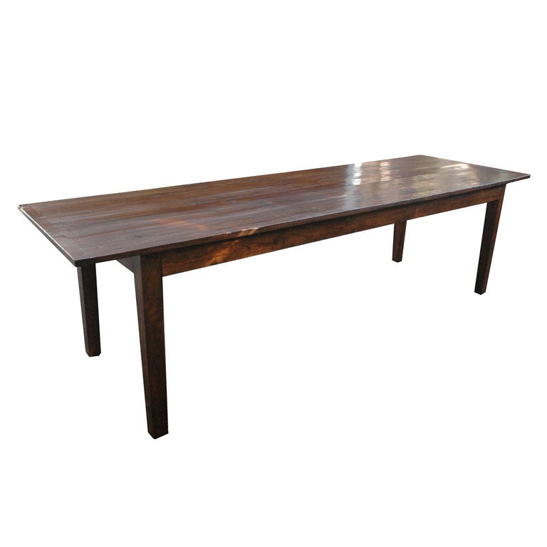9 foot 3 inch Long English Farmhouse Dining Table at 1stDibs | 9 foot ...