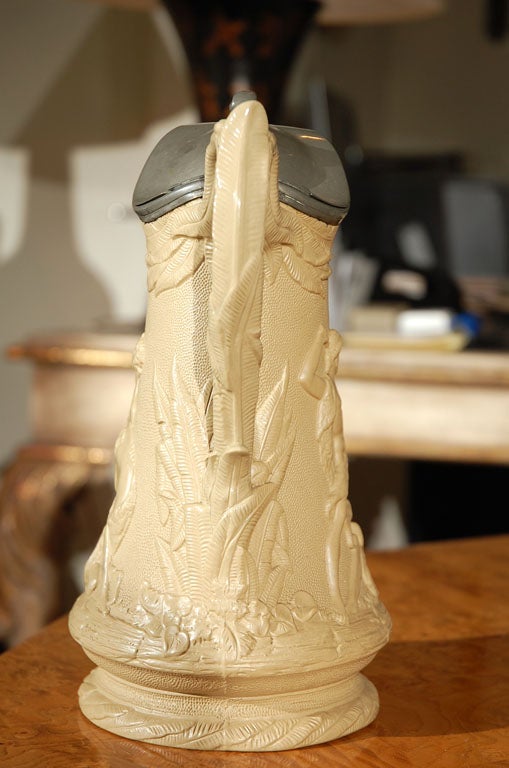 Staffordshire Pitcher Signed by Edward Walley Cobridge, circa 1850 For ...