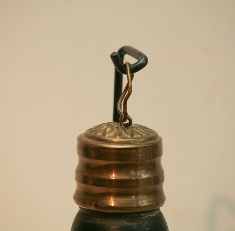 Wood and brass Brazilian Figa on stand at 1stDibs