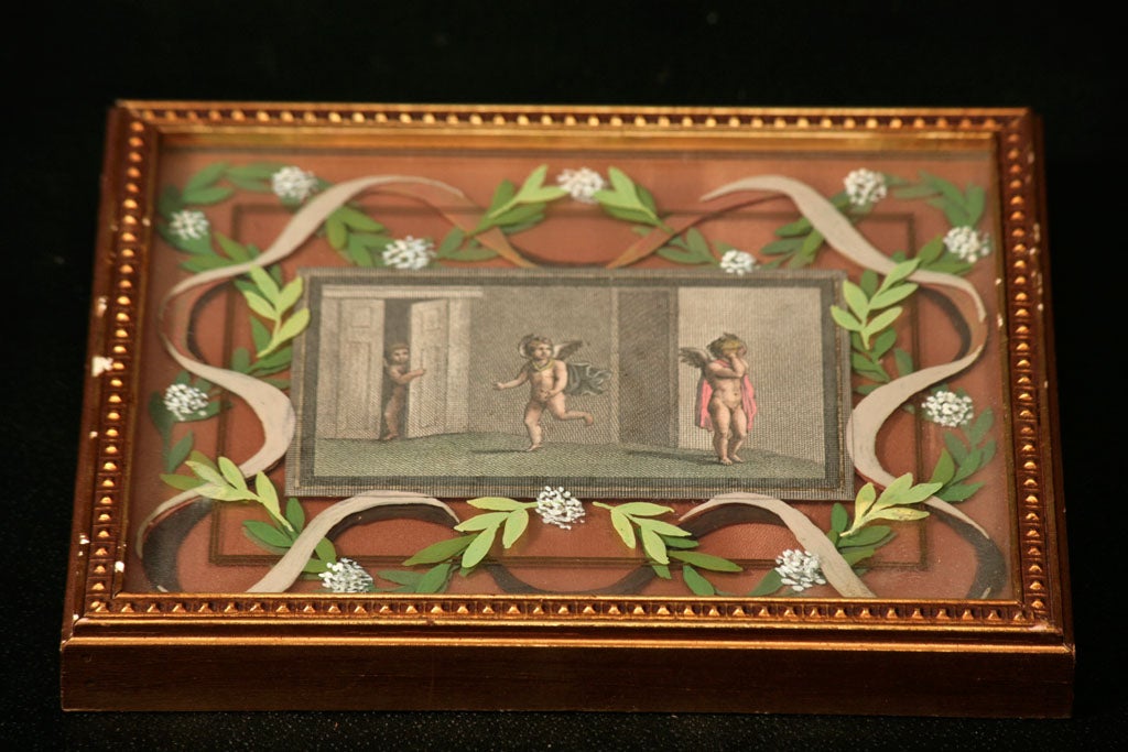 Set of Six Angel Lithographs in Shadow Boxes at 1stDibs