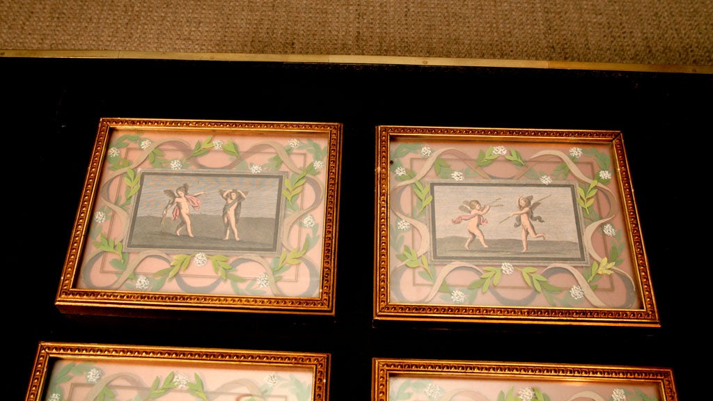 Set of Six Angel Lithographs in Shadow Boxes at 1stDibs