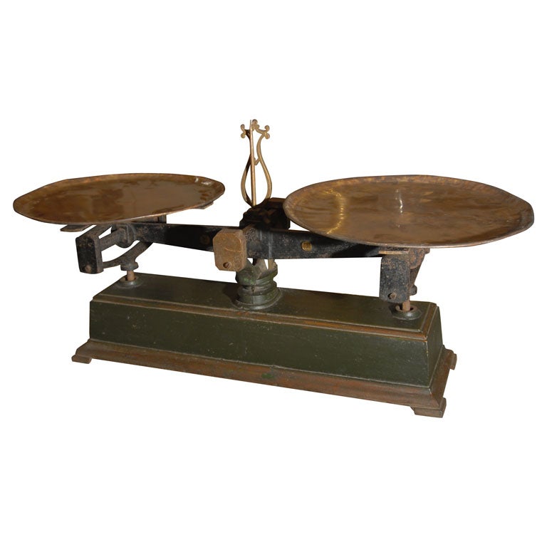 Antique, massive cast iron scale scale from store at 1stDibs