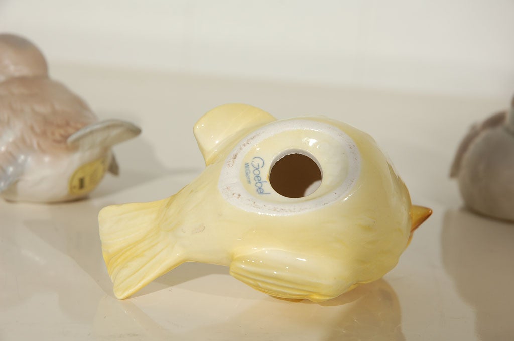 Collection of 4 German Ceramic Birds at 1stDibs