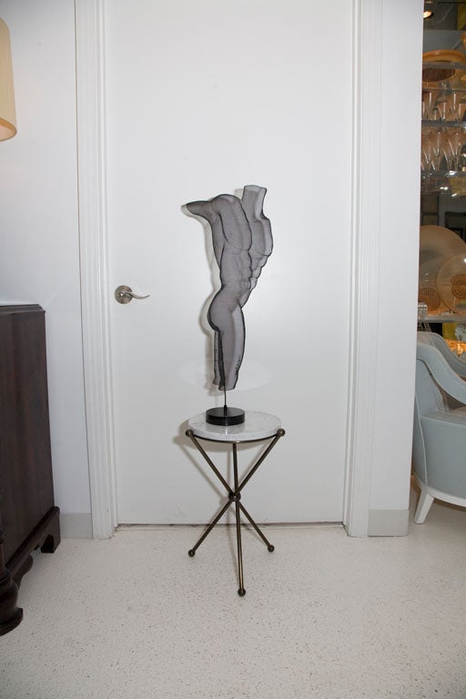 Black Mesh Wire Torso Sculpture at 1stDibs | mesh wire sculpture