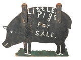 Vintage Pig Farm Sign at 1stDibs | pig signs for sale