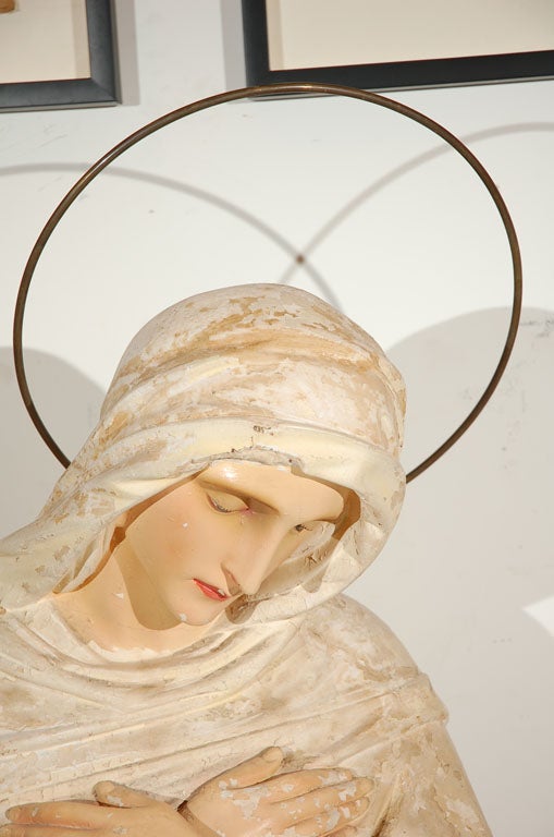Late 19th century Lifesized Religious Angel Saint Statues For Sale at ...