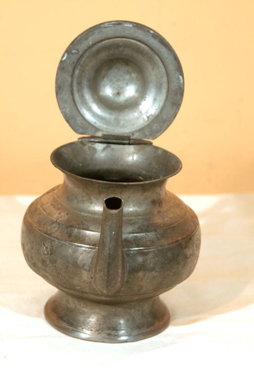 American Pewter Teapot, New York, Circa 1840 at 1stDibs