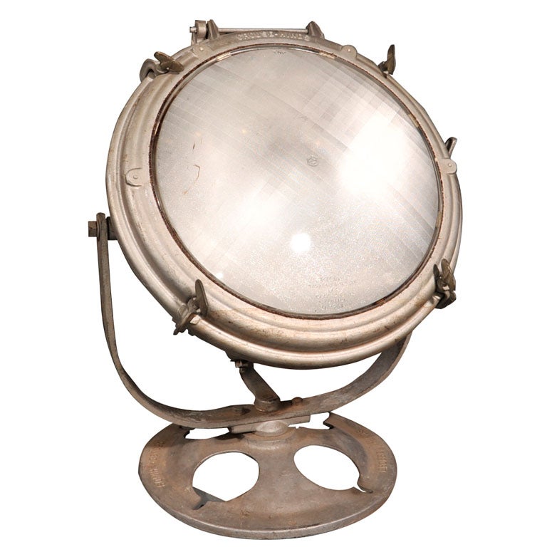 Vintage Nautical Search Light by Crouse Hinds For Sale at 1stDibs ...