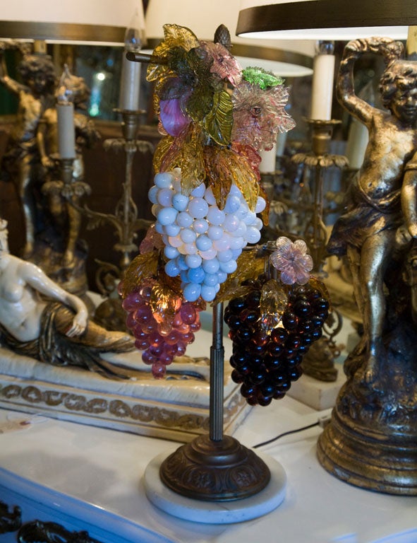 MURANO GRAPE LAMP` at 1stDibs