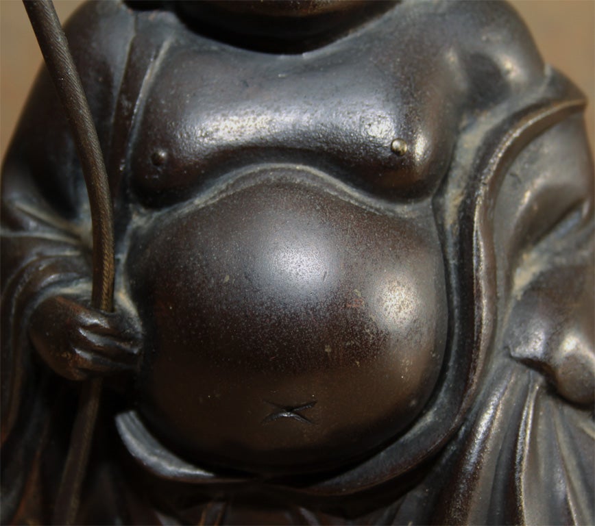 Japanese Bronze Figure of Hotei at 1stDibs