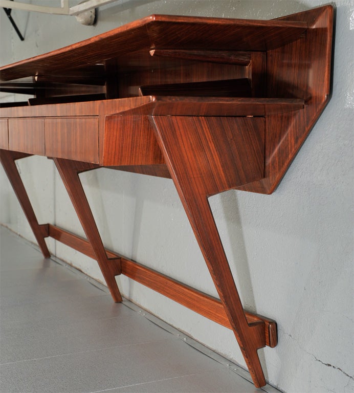 Unique Wall Mounted Console by Ico Parisi at 1stDibs