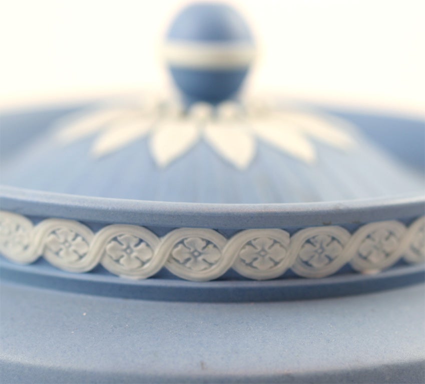 Wedgwood Blue and White Jasper Teapot For Sale at 1stDibs