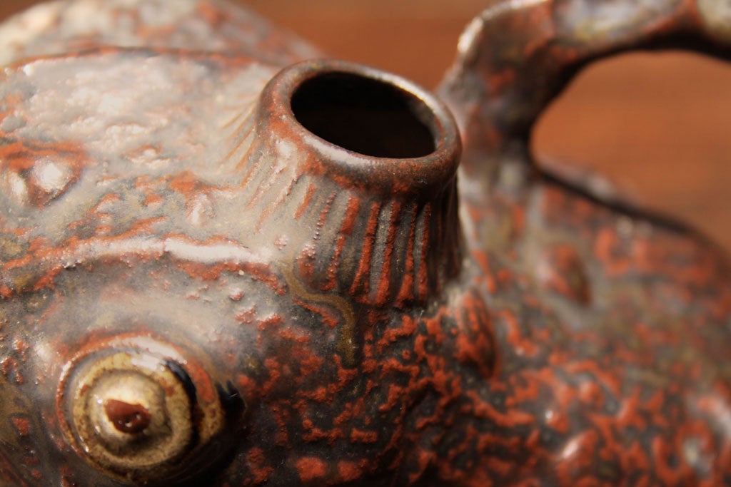 Japanese Ceramic Frog Teapot For Sale at 1stDibs
