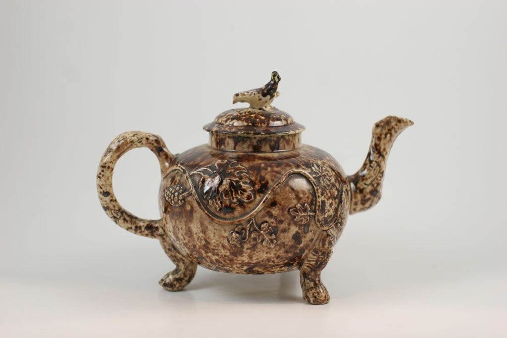 Whieldon School Tortoise Glaze teapot For Sale at 1stDibs