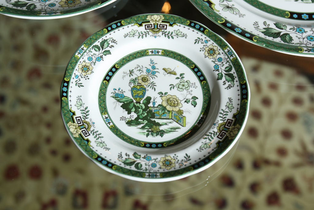 Spode 32 pieces Green Siam China at 1stDibs | spode siam green, spode ...