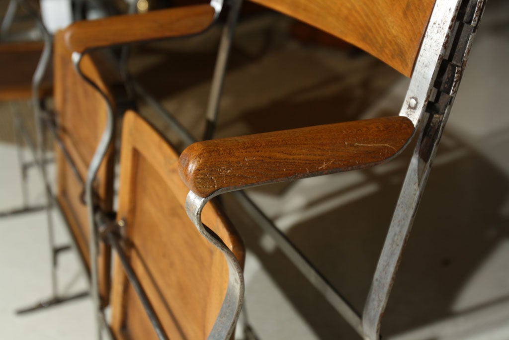 3 Seat Fold Up and Down Bench - Theater Seat at 1stDibs | fold up bench ...