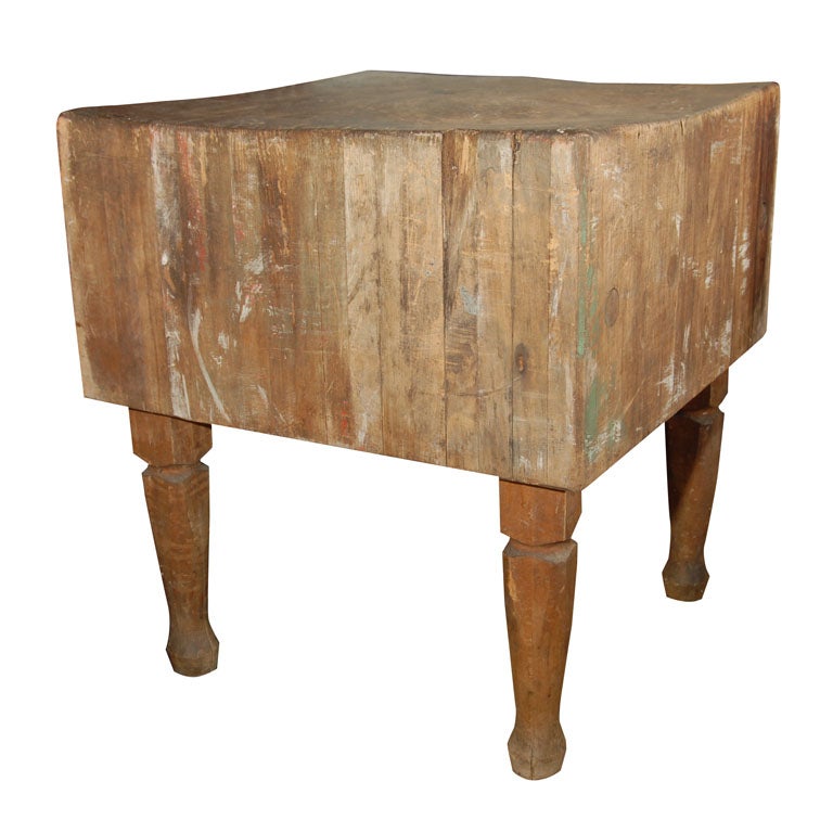 Antique Butcher Block at 1stDibs | antique butcher block table, antique ...