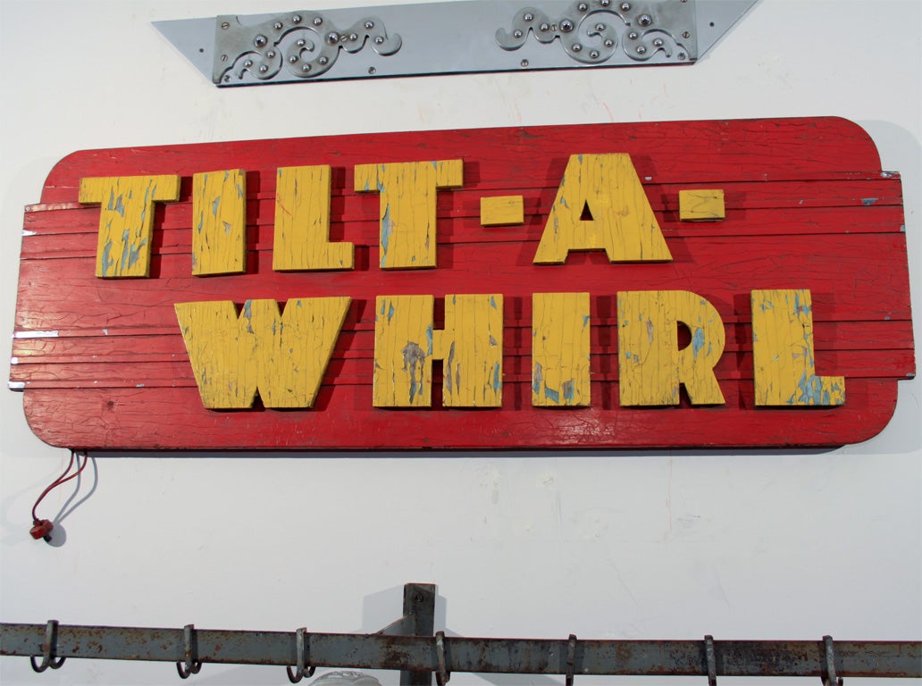Vintage Carnival Ride Signs