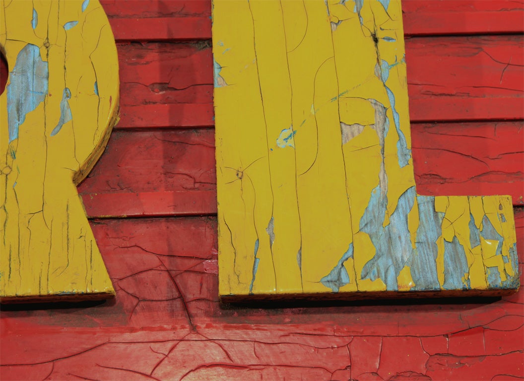 Tilt-A-Whirl Carnival Ride Panel at 1stDibs | tilt a whirl sign, tilt a ...