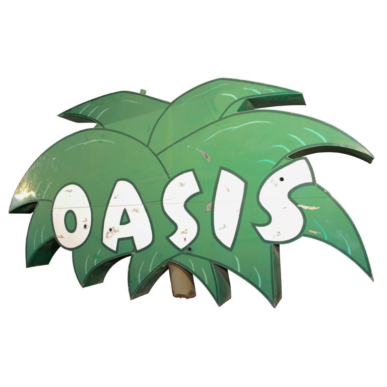 Oasis Neon Sign at 1stDibs