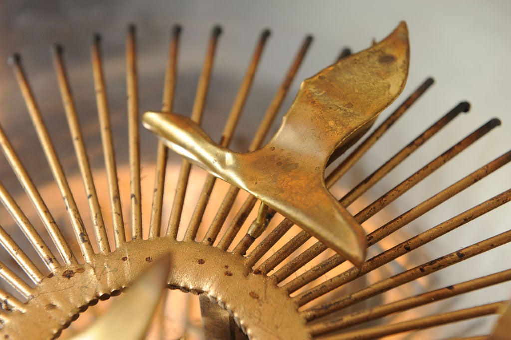 Very Small Sunburst with Birds signed C. Jere at 1stDibs