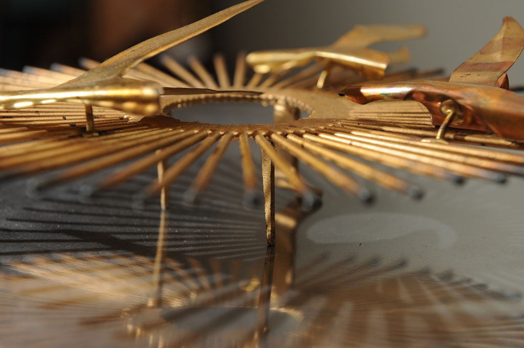 Very Small Sunburst with Birds signed C. Jere at 1stDibs