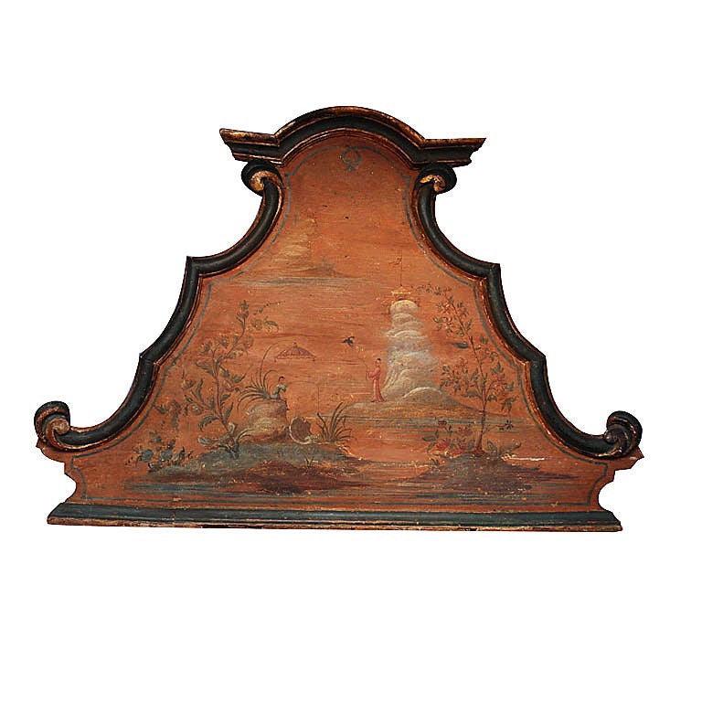 18th Century Italian Venetian Chinese Style Painted Headboard For Sale ...