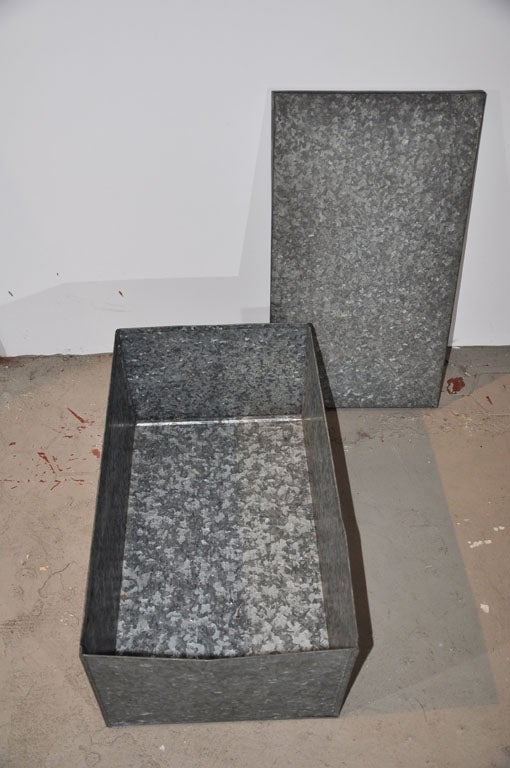 Versatile Galvanized Metal Bins at 1stDibs | galvanized bins ...