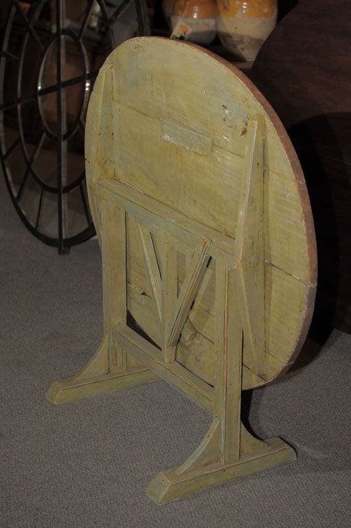 French folding painted wine tasting table at 1stDibs