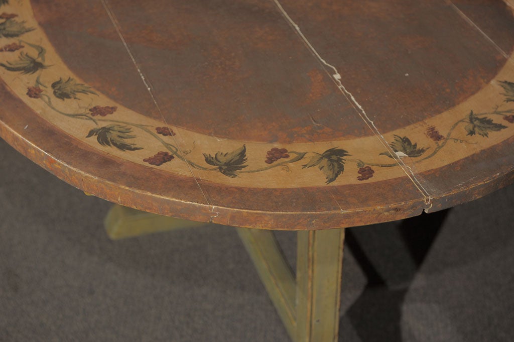 French folding painted wine tasting table at 1stDibs