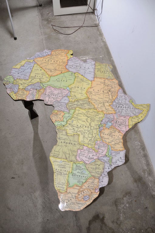 A Map of Africa Coffee Table by Doug Edge at 1stDibs | africa shaped ...