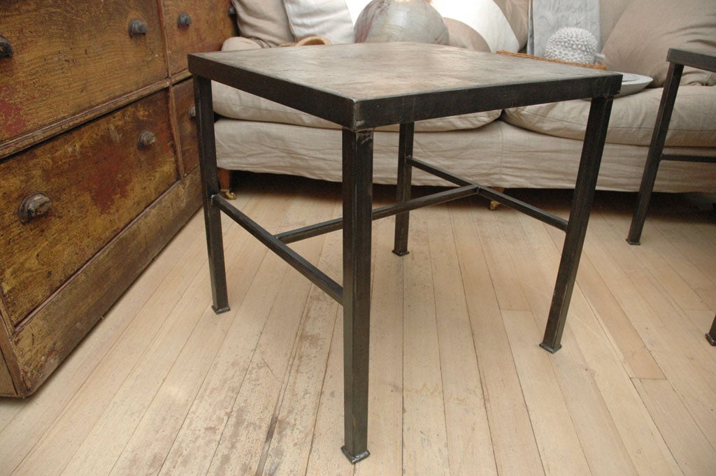 Steel and Concrete table For Sale at 1stDibs