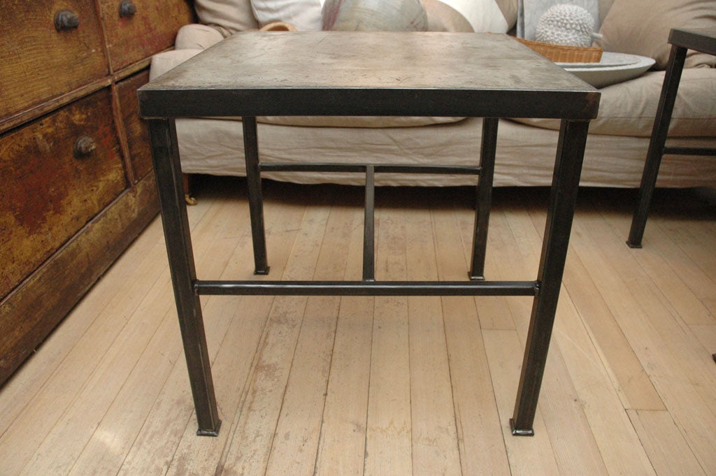 Steel and Concrete table For Sale at 1stDibs