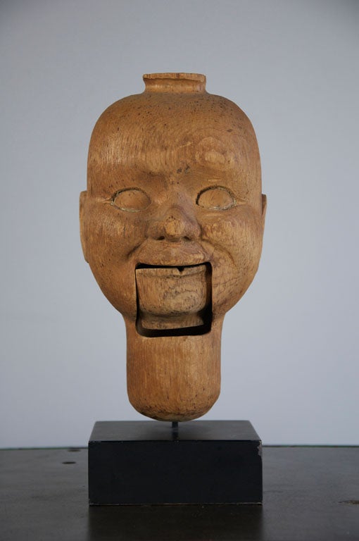 Vintage Wood Carved Ventriloquist's Dummy Head at 1stDibs | custom made ...