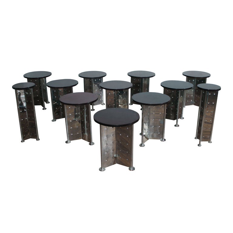 ROYALTON END TABLES, by Philippe Starck, for Driade Spa, c.1988, at 1stDibs