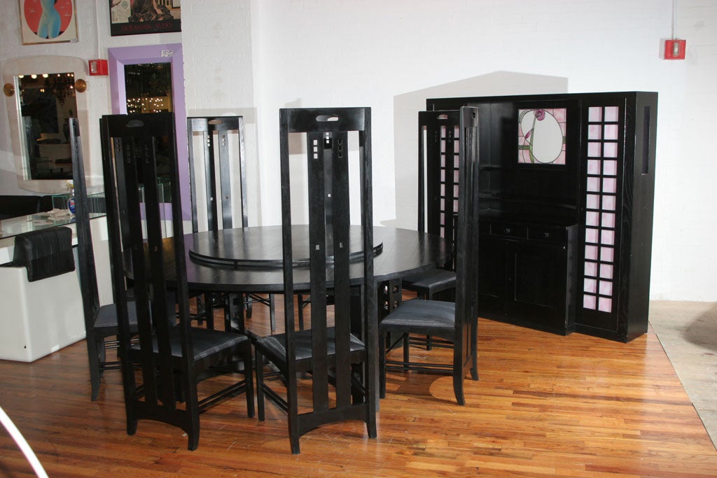 C.R. Mackintosh Dining Suite, by Cassina (10-Piece Group) at 1stDibs