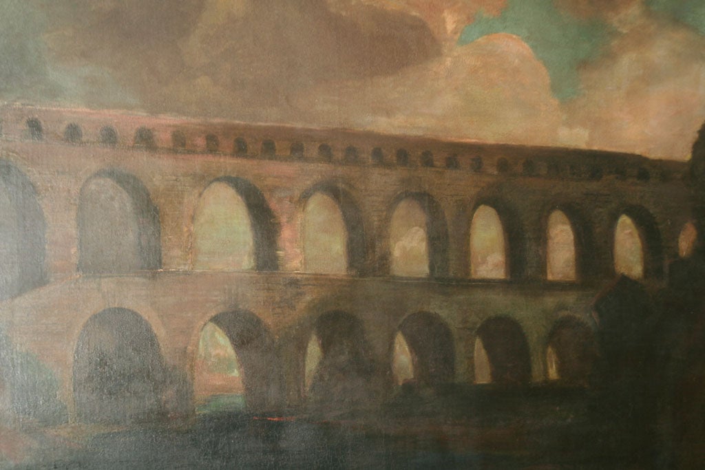 Large Neo-Classical Landscape by Abram Poole at 1stDibs