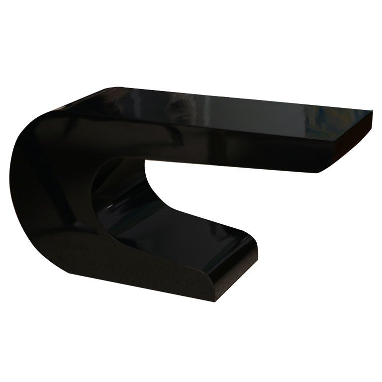 A Pierre Cardin Black Lacquer "Waterfall" Console Table at 1stDibs ...