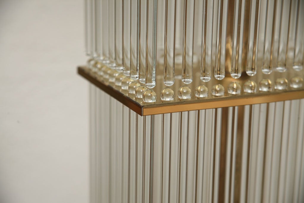 Glass Rod Floor Lamp at 1stDibs | glass rod lamp, glass rod table lamp ...