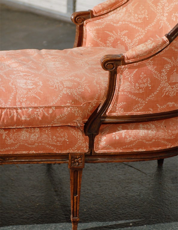 18th-19th Century French Louis XVI Chaise Lounge, Signed "Pillot" at ...